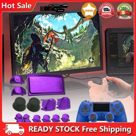 replacement full set button replace abxy buttons for ps4 slim