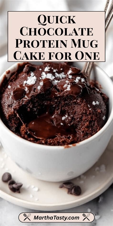 Chocolate Protein Mug Cake Fast Healthy Dessert Delight