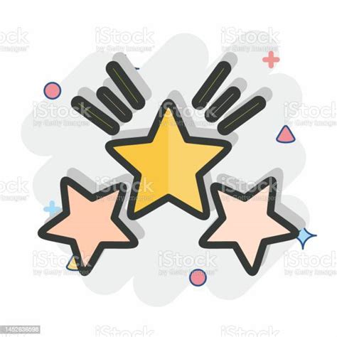 아이콘 어워드 스타 2 별 기호와 관련이 있습니다 만화 스타일 심플한 디자인 편집 가능 간단한 그림입니다 간단한 벡터 아이콘 금 금속에 대한 스톡 벡터 아트 및 기타 이미지