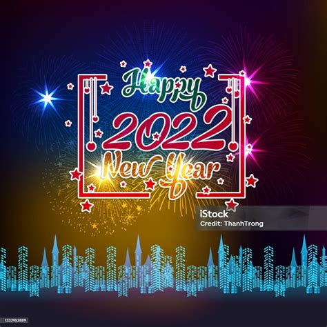 2022년 새해 복 많은 불꽃놀이가 터져 나오다 메리 크리스마스 축제에 대한 배경 튀니지에 대한 스톡 벡터 아트 및 기타 이미지 튀니지 12월 31일 2022년