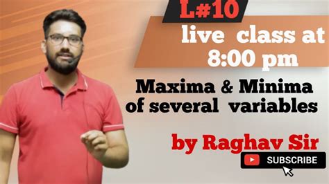 Maxima And Minima Of Two Variablebsc 3rdsemester Math L10 Math By