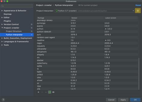 Pycharm Interpreter Setting