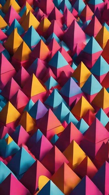 Premium Photo Repeating Pattern With Rotated Pyramids