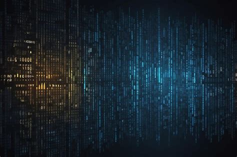 Premium Photo Technology Background Big Data Concept Binary Computer Code