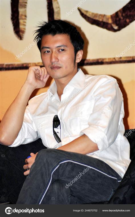 Hong Kong Actor Nicholas Tse Seen Promotonal Event His Film Stock Editorial Photo
