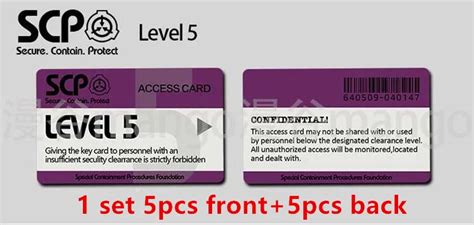Card Stickers Scp Special Containment Procedures Foundation 43 Off
