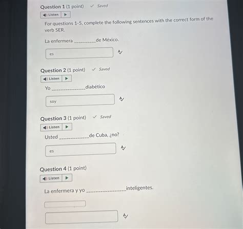 Solved Question 1 1 ﻿pointsavedfor Questions 1 5