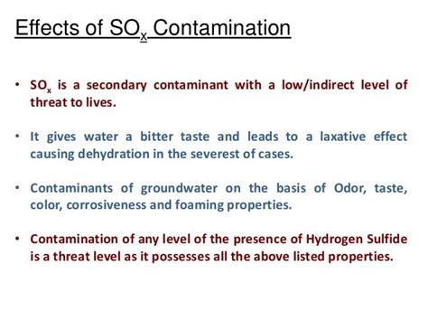 The Role Of Sulphate Reducing Bacteria In Ground Water Management An
