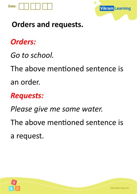 Download Statements Questions Orders And Requests Worksheets For Free