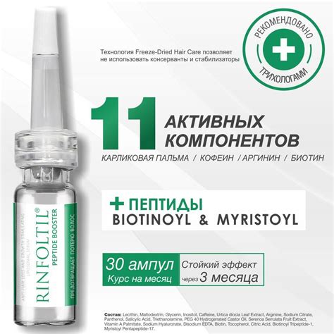 Ампулы для волос Сыворотка от выпадения и для роста волос РИНФОЛТИЛ ...