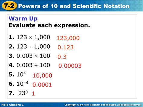 Ppt Warm Up Evaluate Each Expression For The Given Values Of The