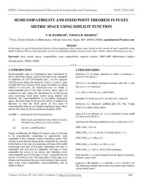 Semicompatibility And Fixed Point Theorem In Fuzzy Metric Space Using