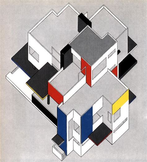 Axonometric Drawing Of Maison Particuliere 1923 By Esteren And Theo