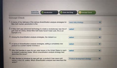 Solved Question Progress Introduction Click And Drag Concept