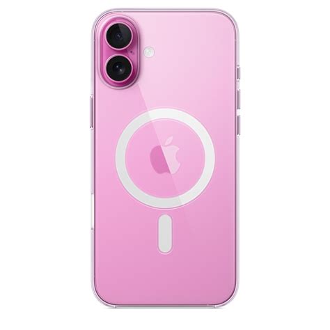 Iphone 16 Plus Clear Case With Magsafe Apple Case Pink Iphone 16