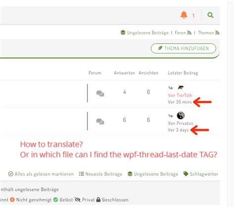 Translation Of Wpf Thread Last Date And Wpforo Date Ago How To And Troubleshooting Wpforo