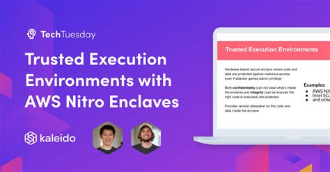 Trusted Execution Environments With Aws Nitro Enclaves
