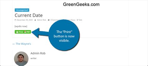 How To Add A Print Option To Wordpress Posts Greengeeks