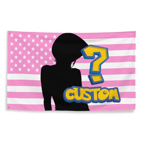 Pink Custom American Flag Etsy