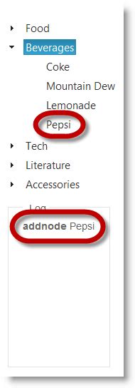 Retrieving The Transaction Log Of Added And Removed Nodes Igtree Ignite Ui™ Help