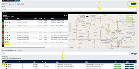 Mediroutes Online Dispatch Run View