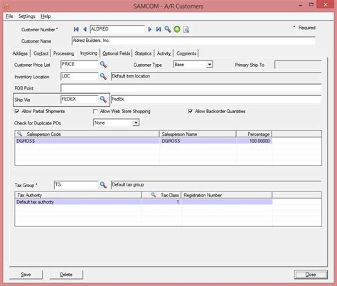 Transfer Customer Ship Via Code From Sage 50 Us Peachtree To Sage 300 Erp