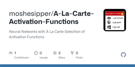 Github Moshesippera La Carte Activation Functions Neural Networks