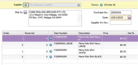 Item No Will Not Print On Purchase Order Myob Community
