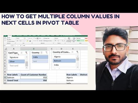 how to put two fields side by side in pivot table
