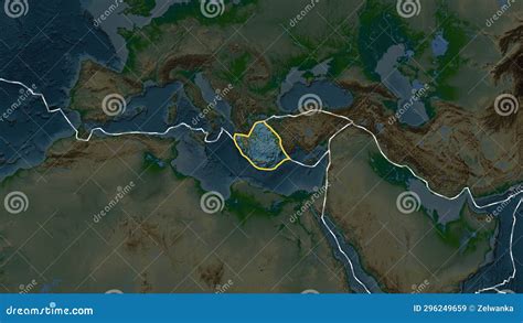 Aegean Sea Plate Neighborhoods Fahey Physical Stock Illustration Illustration Of Outline