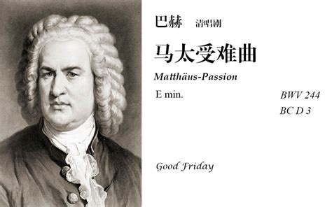 中文字幕J S Bach BWV 244 Matthäus Passion 哔哩哔哩
