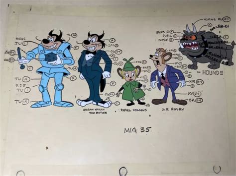Mighty Mouse Animation Cel Model Cel Sheet Filmation Production Art
