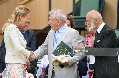 Ian Mckellen Lady Gabriella Windsor And Prince Michael Of Kent During Day 8 Of Wimbledon 📸
