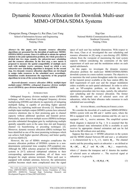 Pdf Dynamic Resource Allocation For Downlink Multiuser Mimo Ofdmasdma Systems