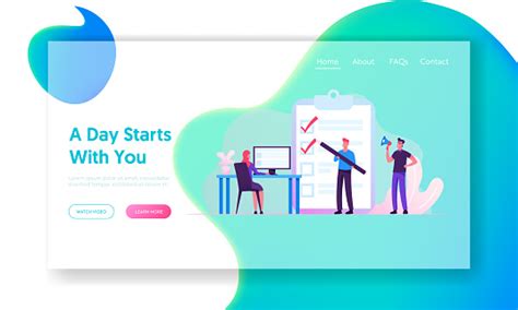 일정 영감 창조적 인 프로세스 웹 사이트 방문 페이지 비즈니스 사람들 서 거 대 한 클립 보드 와 체크 리스트 검색 솔루션 생각 아이디어 웹 페이지 배너 만화 평면 벡터