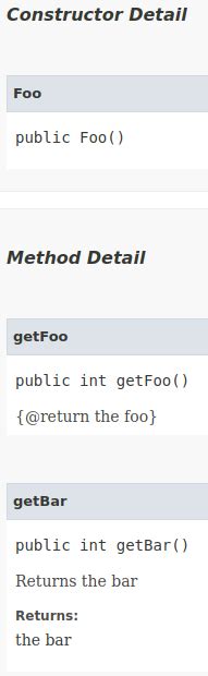 Javadocmethod New Property Allowinlinereturn To Support For Javadoc