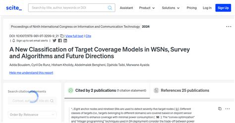 A New Classification Of Target Coverage Models In Wsns Survey And Algorithms And Future Directions