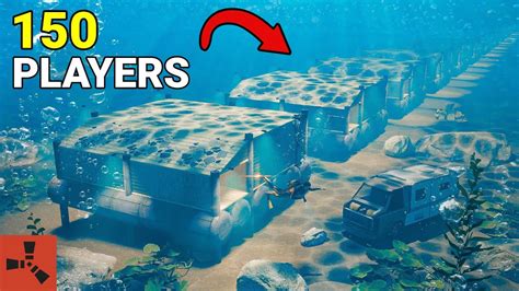 I Gave 150 Rust Players Their Own Underwater Base Random Items Youtube
