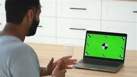 Green Screen Laptop For Your Insertion Stock Video Pond