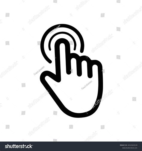 Cursor Icon White Background Stock Vector Royalty Free Shutterstock