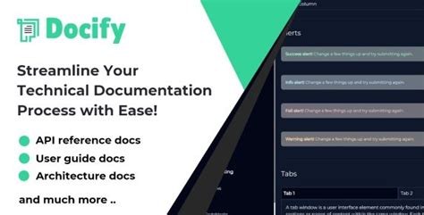 Docify Streamlined HTML Template For Technical Documentation Code