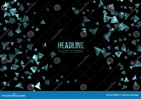 Wireframe Polygonal Background Stock Vector Illustration Of Matrix Crystal