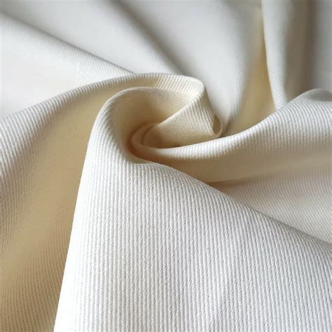 Beige Cotton Twill Fabric