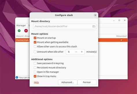 Ubuntu protéger un dossier avec un mot de passe avec Gnome EncFS
