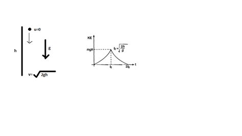 A Particle Of Mass M Is Released From A Certain Height H With Zero Initial Velocity It Strikes
