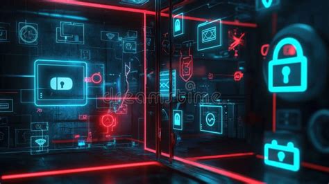 Digital Security System Visualization Virtual Environment Technology