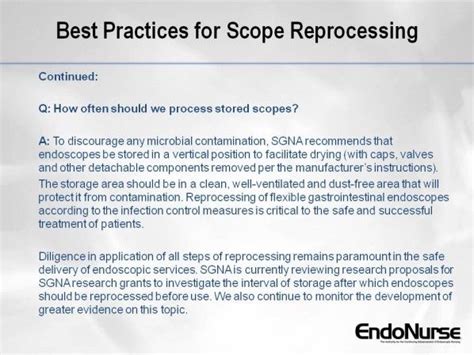 Slide Show Best Practices For Scope Reprocessing