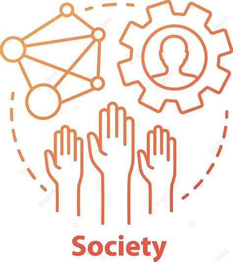 Social Concept Icon Community Integration Solidarity Vector Outline
