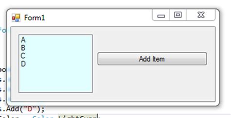c listbox control the engineering projects