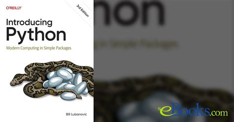 Introducing Python 3rd Ed By Bill Lubanovic Ebook